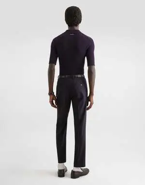 Dolce & Gabbana Rib Knit Polo Shirt