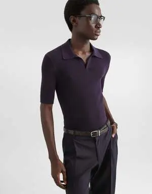 Dolce & Gabbana Rib Knit Polo Shirt