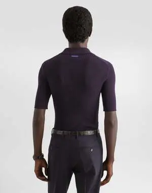 Dolce & Gabbana Rib Knit Polo Shirt