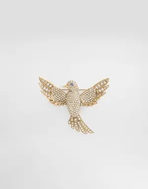 Dolce & Gabbana Dove Brooch - Gold