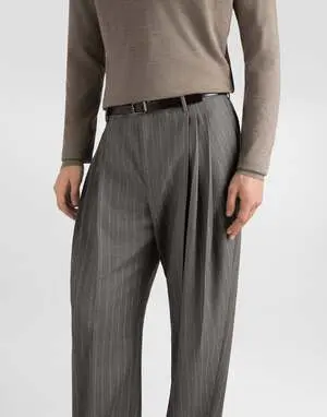 Dolce & Gabbana Pinstripe Virgin Wool Trousers