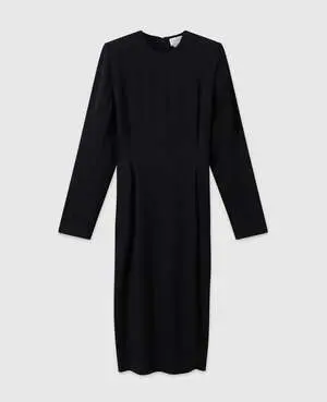 Stella McCartney Layered Sable Midi Dress