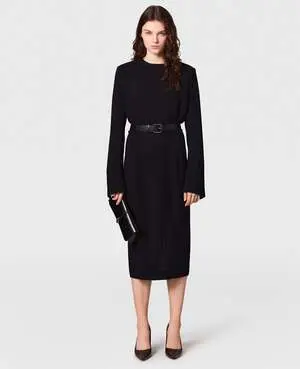 Stella McCartney Layered Sable Midi Dress