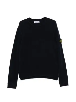 Stone Island Wool Crewneck Sweater - Blue