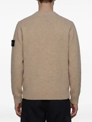 Stone Island Wool Crewneck Sweater - Brown