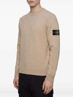 Stone Island Wool Crewneck Sweater - Brown