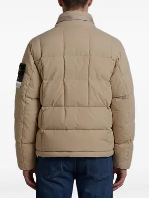Stone Island Quilted Nylon Down Jacket - Brown