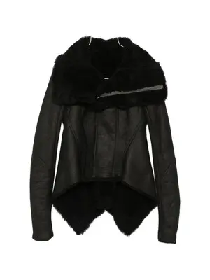 Rick Owens Leather And Shearling Jacket