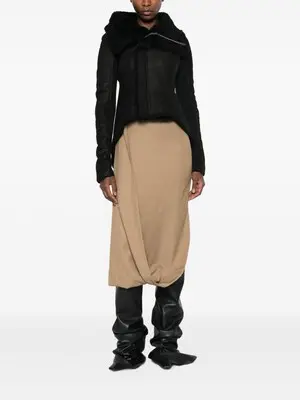 Rick Owens Leather And Shearling Jacket