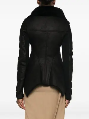 Rick Owens Leather And Shearling Jacket