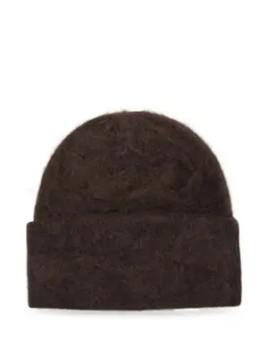 Soft Goat SOFT GOAT Wool Beanie Brown
