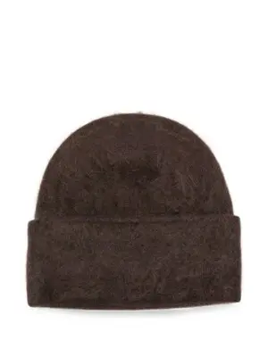 Soft Goat Wool Beanie - Brown