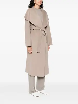 Soft Goat Wool Belted Coat