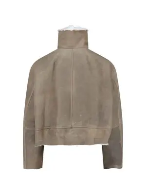 Rick Owens Shearling Lined Leather Jacket