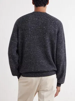 Zegna Wool-cashmere Blend Crew Neck Sweater