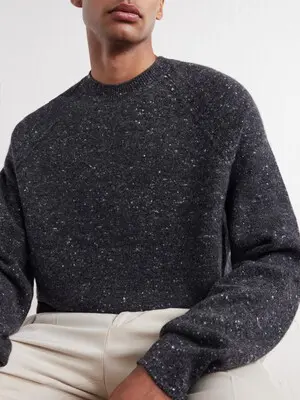 Zegna Wool-cashmere Blend Crew Neck Sweater