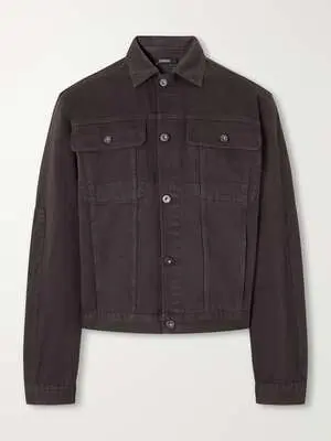 3sixteen Trucker Garment Dyed Cotton-twill Jacket - Brown