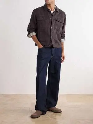 3sixteen Trucker Garment Dyed Cotton-twill Jacket