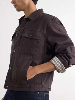 3sixteen Trucker Garment Dyed Cotton-twill Jacket