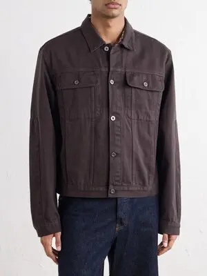 3sixteen Garment-dyed Cotton-twill Trucker Jacket