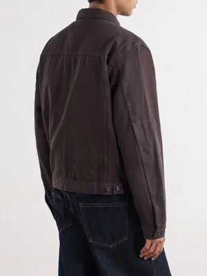 3sixteen Garment-dyed Cotton-twill Trucker Jacket