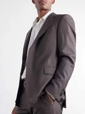 Mr P. Luxe Wool And Silk-blend Suit Jacket