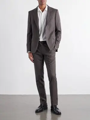 Mr P. Luxe Slim-fit Wool And Silk-blend Suit Jacket