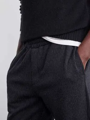 Mr P. Straight-leg Striped Cotton-blend Jersey Sweatpants