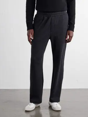 Mr P. Straight-leg Striped Cotton-blend Jersey Sweatpants