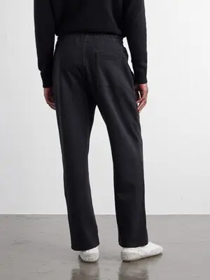 Mr P. Straight-leg Striped Cotton-blend Jersey Sweatpants