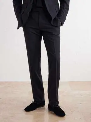 TOM FORD Scott Bow-detailed Velvet Loafers