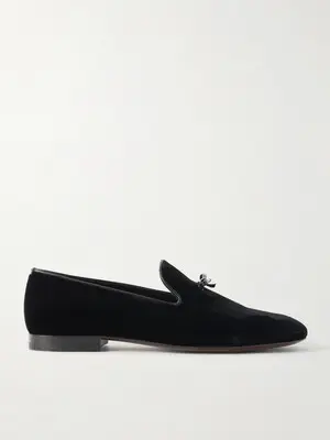 TOM FORD Scott Velvet Loafers - Black