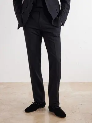 TOM FORD Scott Velvet Loafers - Black