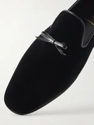 TOM FORD Scott Velvet Loafers - Black