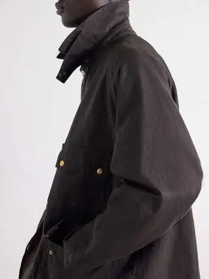 A.PRESSE Corduroy-trimmed Cotton-blend Jacket