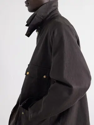 A.PRESSE Corduroy-trimmed Cotton-blend Jacket