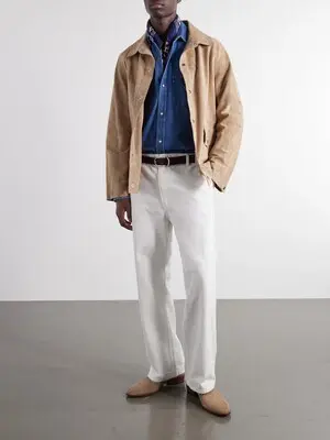 FORTELA Welder Suede Jacket - Neutrals