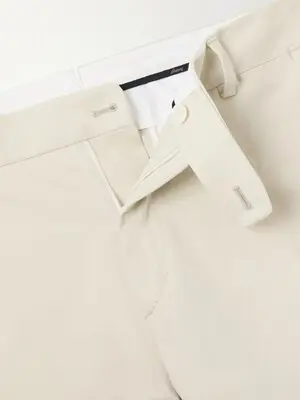 Brioni Straight-leg Stretch-cotton Gabardine Trousers