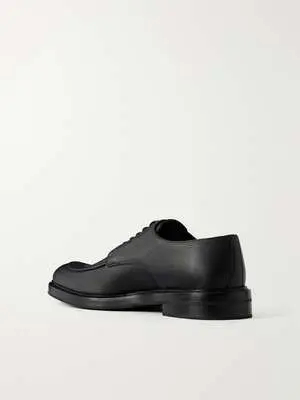 Manolo Blahnik Newbury Full-grained Leather Derby Shoes