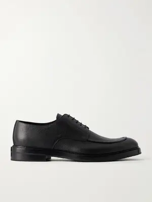 Manolo Blahnik Leather Derby Shoes - Black