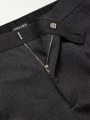 Zegna Straight-leg Wool And Cashmere-blend Trousers