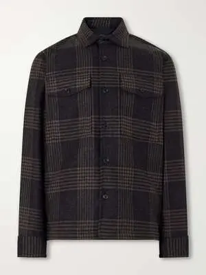 Rag & Bone Austin Prince Of Wales Wool-blend Overshirt