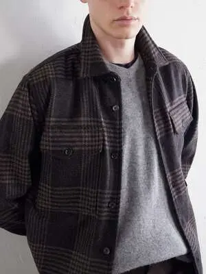 Rag & Bone Austin Prince Of Wales Wool-blend Overshirt