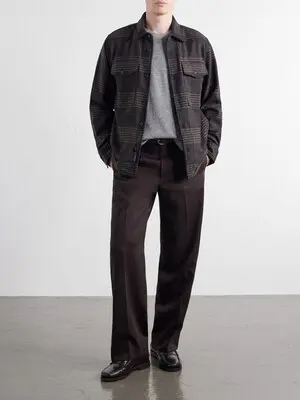 Rag & Bone Austin Prince Of Wales Wool-blend Overshirt