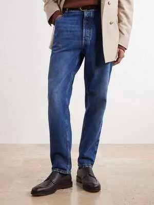 Manolo Blahnik Newbury Full-grained Leather Derby Shoes