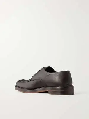 Manolo Blahnik Newbury Full-grained Leather Derby Shoes