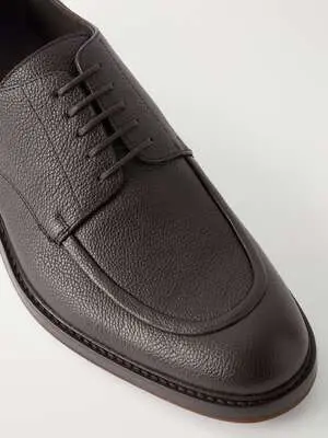 Manolo Blahnik Newbury Full-grained Leather Derby Shoes