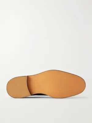 Manolo Blahnik Newbury Full-grained Leather Derby Shoes