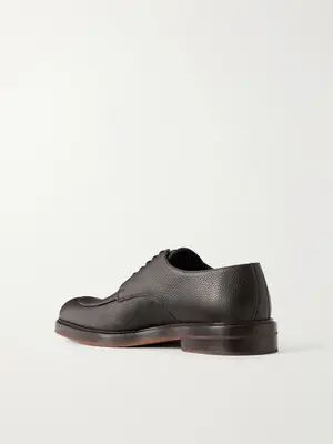 Manolo Blahnik Newbury Full-grained Leather Derby Shoes