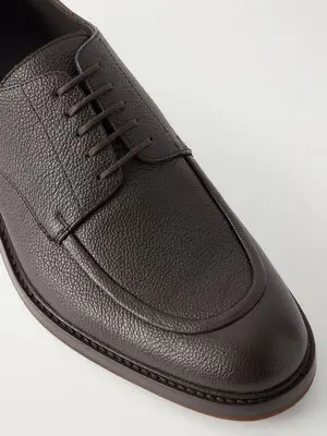 Manolo Blahnik Newbury Full-grained Leather Derby Shoes